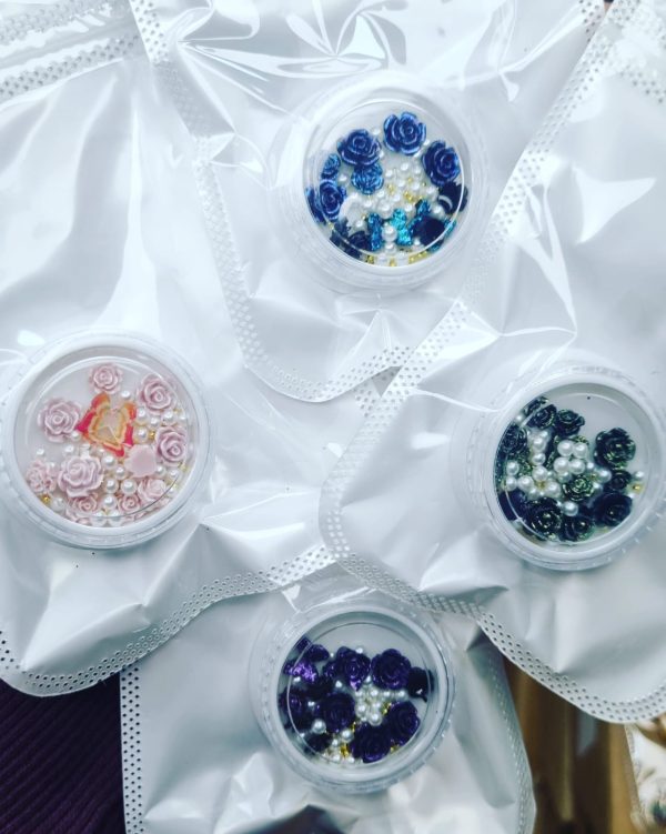 3d Capsula con flores , Decoración Ideal uso Resina, 4 capsulas – Amary ...